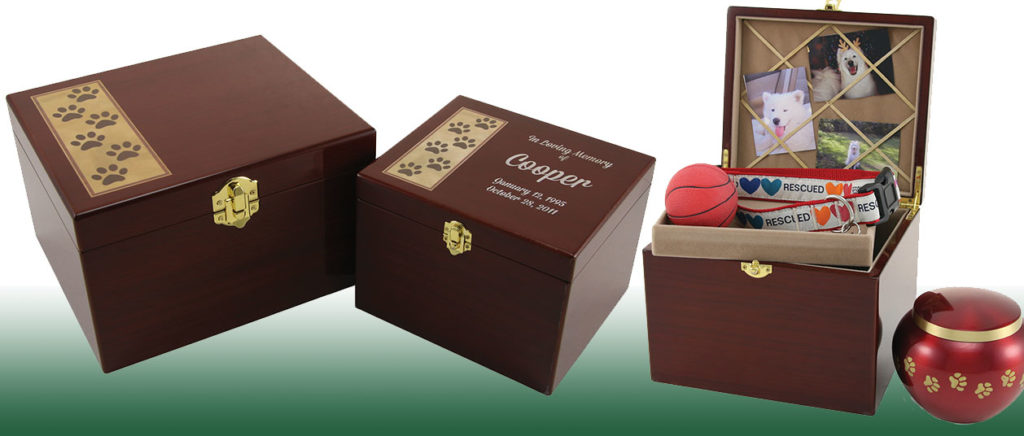 MDF Paw Print Memory Chests – Oakey's Pet Funeral Home